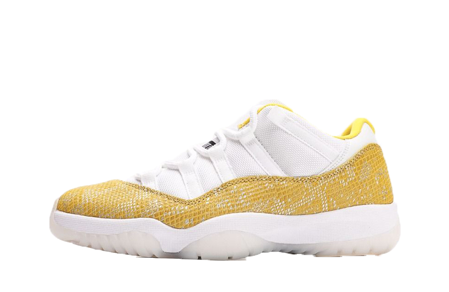 1:1 Replica Air Jordan 11 Low WMNS "Yellow Snakeskin"